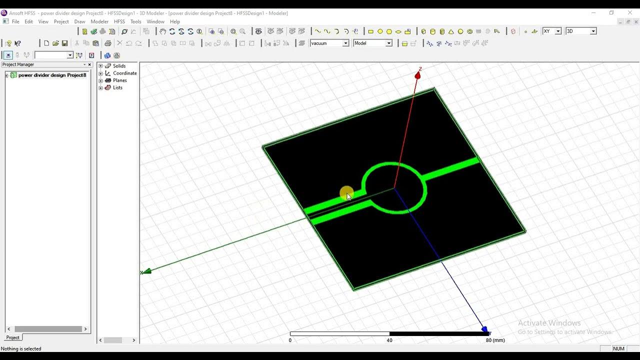Wilkinson Power Divider Branch-Line Couple4-bit hybrid-coupled phase shifter array in hfss - YouTube