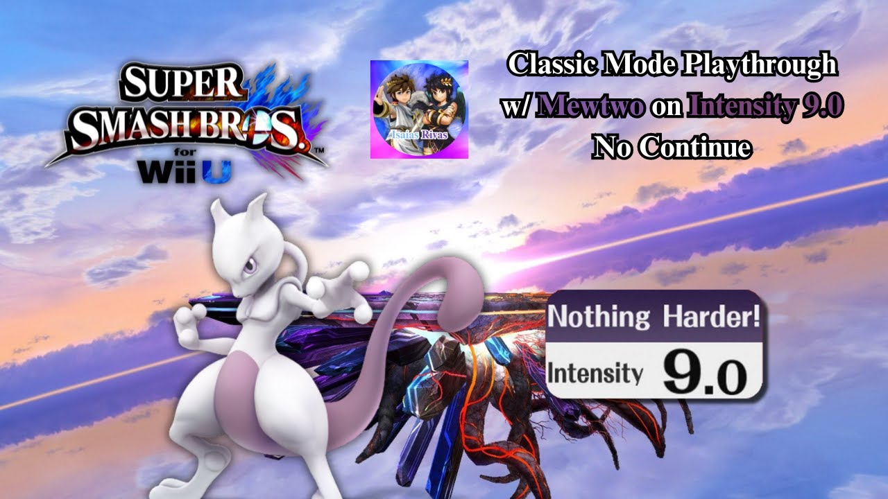 Super Smash Bros. for Wii U | Classic Mode w/ Mewtwo on Intensity 9.0 ...