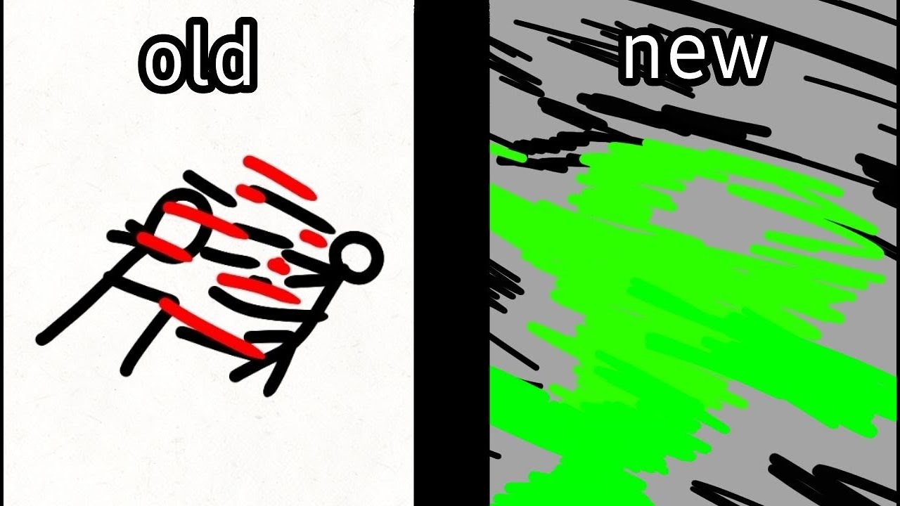 first vs current animation - YouTube