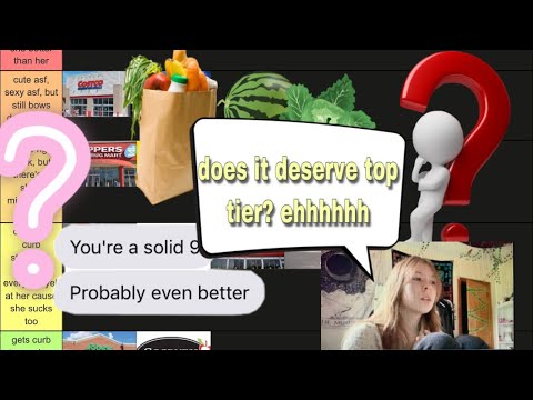 ranking every grocery store ever on a tier list! - YouTube