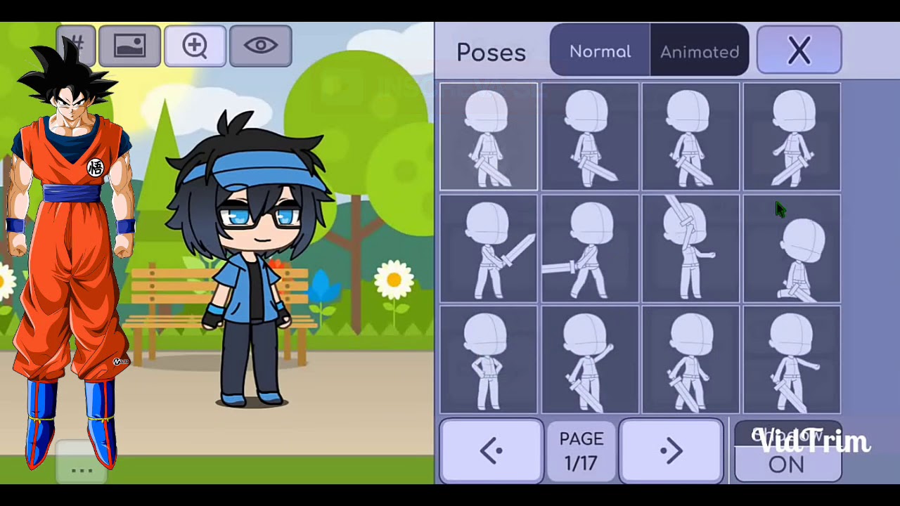 Como criar o Goku e vegeta no gacha Life {Biel} - YouTube