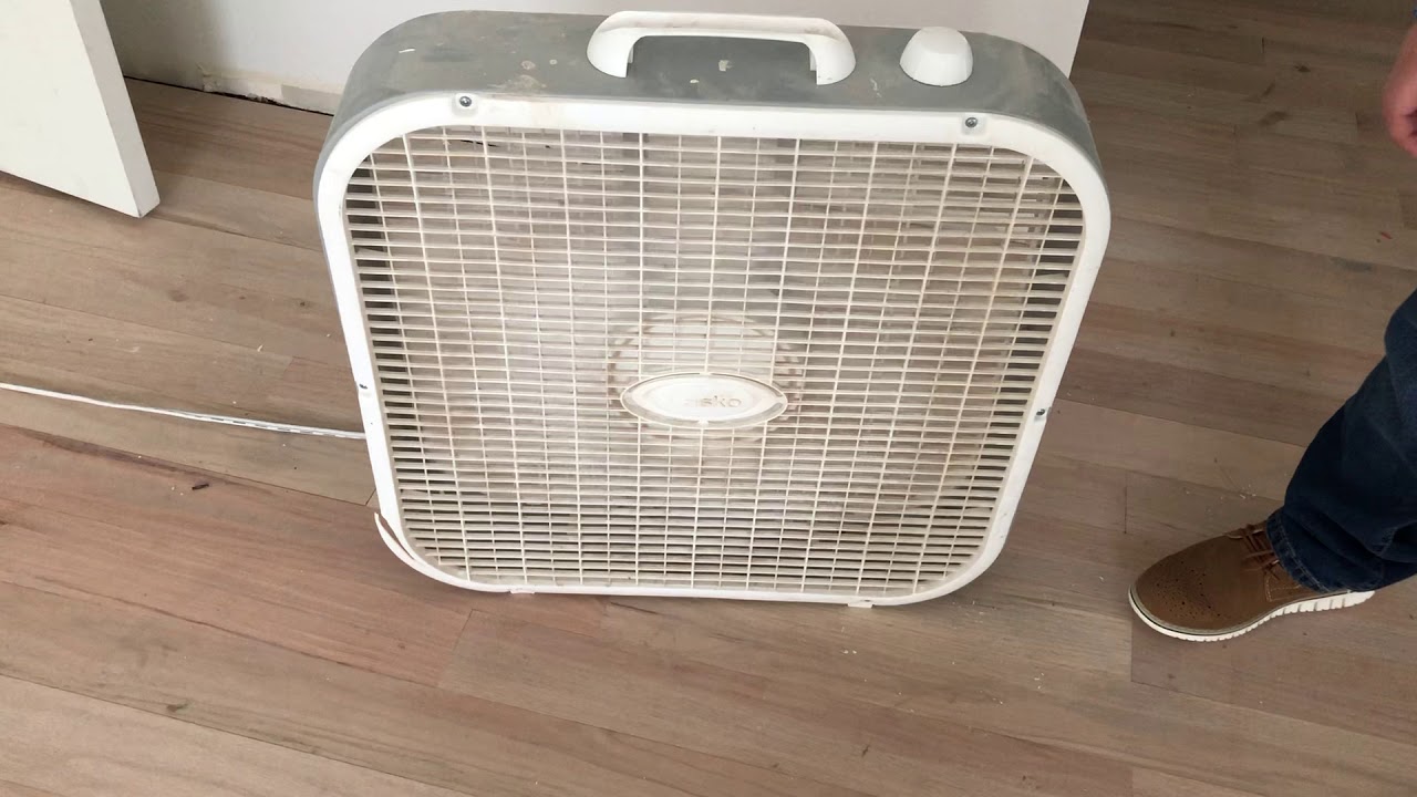 Lasko Box Fan Demonstration - 5 of 5 - YouTube