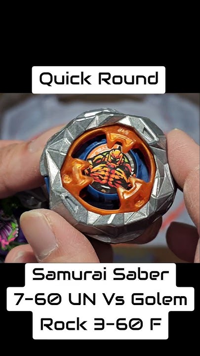 Beyblade X - Samurai Saber 7-60 UN Vs Golem Rock 3-60 F! # ...