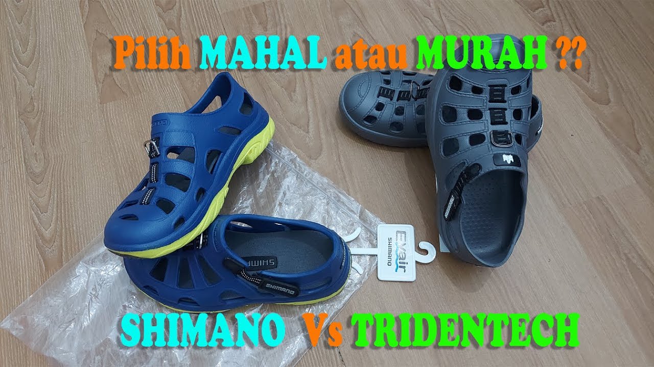 Sepatu/Sandal Mancing Murah (Tridentech) Vs Sepatu/Sandal Mancing Mahal ...