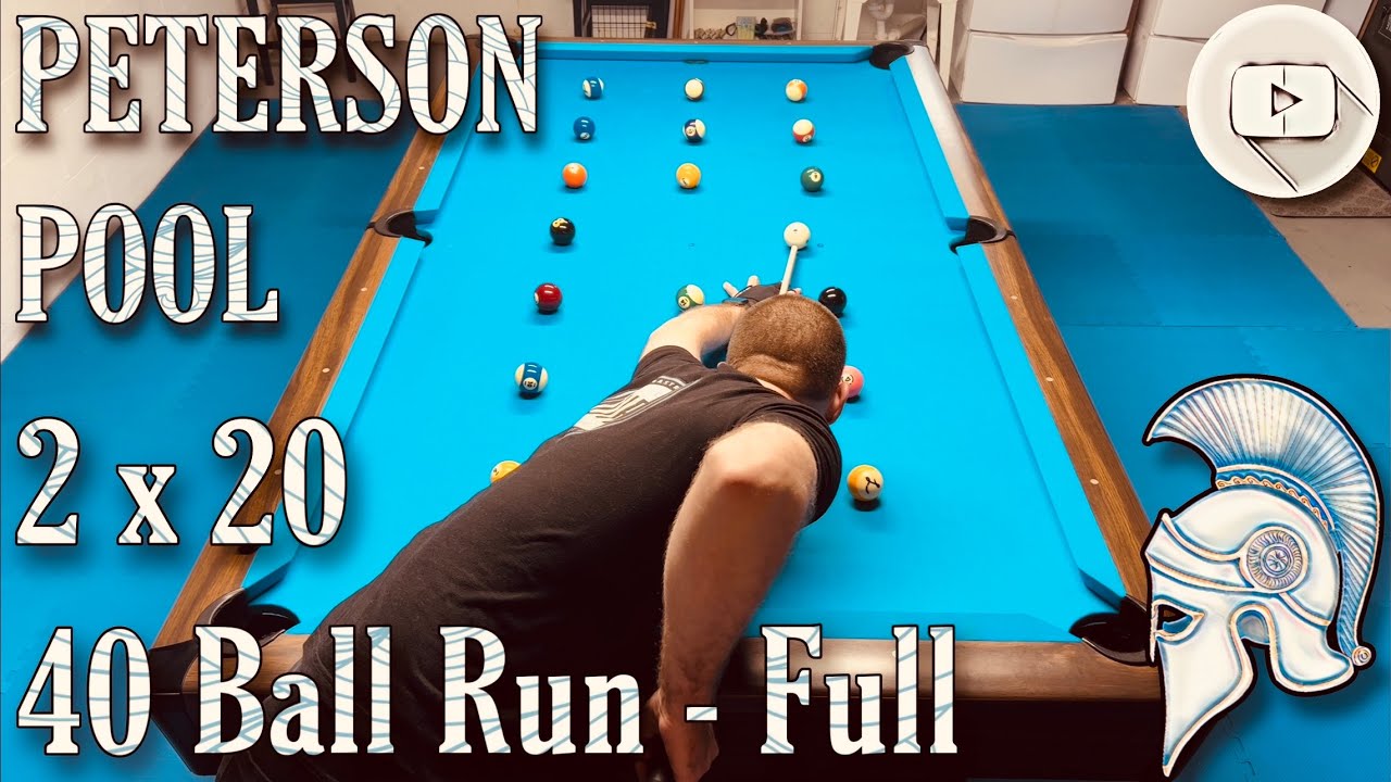 8/21/22 - Peterson Pool - 40 Ball Run - Center Starts - 4K ...