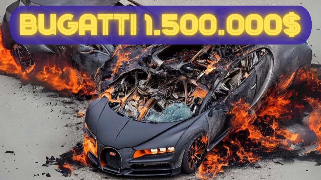 Bugatti Chiron Fire: $1.5M Supercar Engulfed in Flames After Collision ...