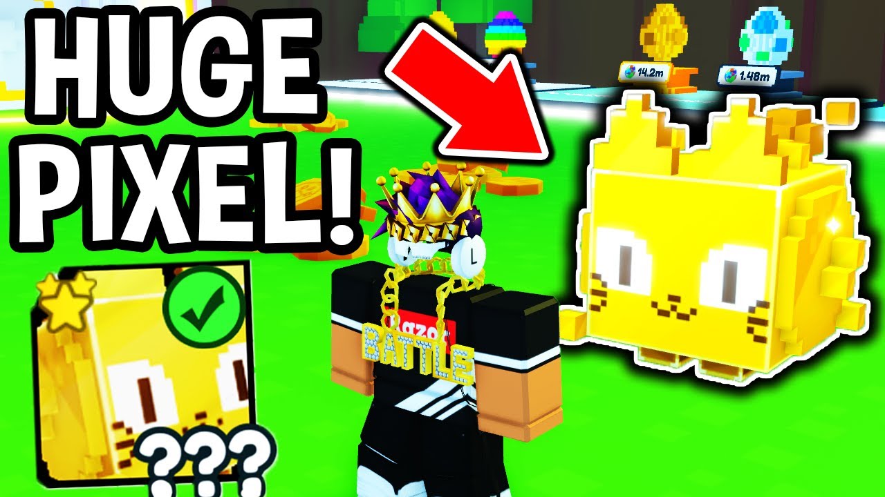 I Got 1st GOLD HUGE PIXEL CAT in Pet Simulator X - YouTube