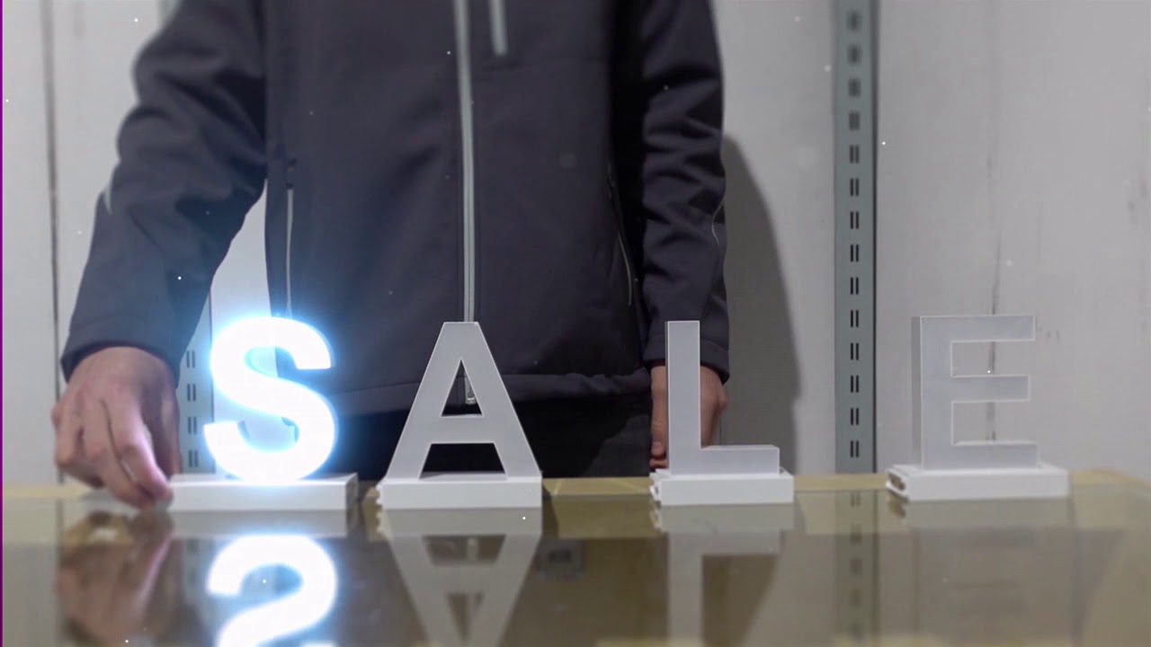 Click Click Click! - Magnetic LED Sign - YouTube