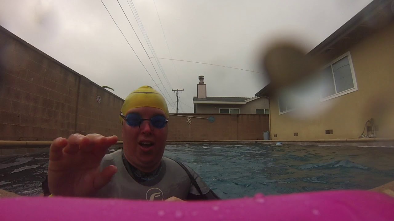 1st wetsuit pool swim - YouTube