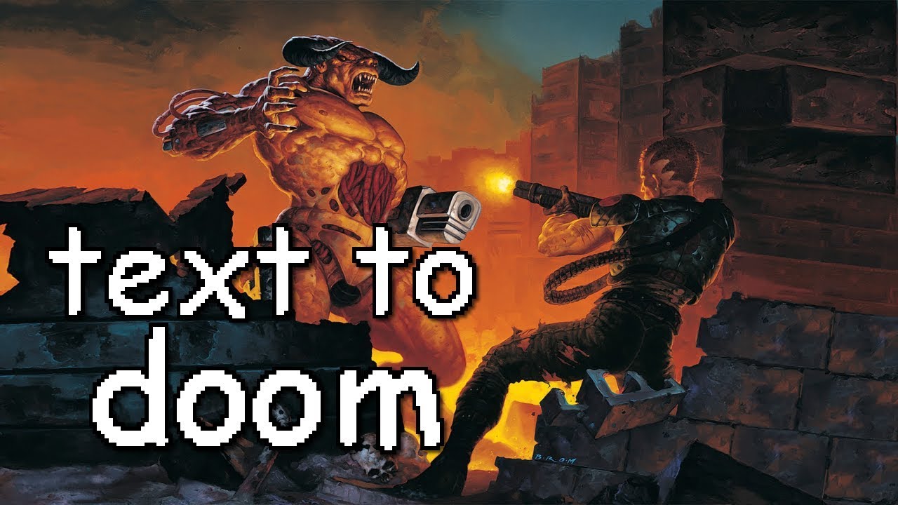 Text to Doom: Doom, mas os sons são text to speech - YouTube