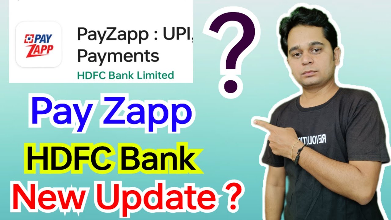 Pay Zapp Hdfc Bank New Update - YouTube