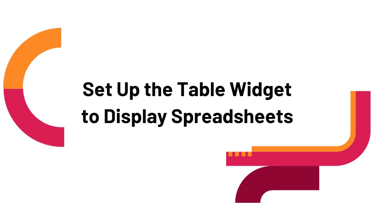 NoviSign: Set Up the Table Widget to Display Spreadsheets - YouTube