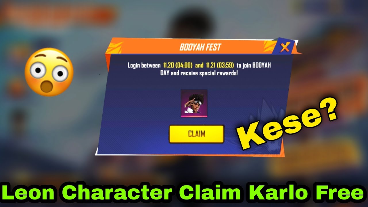 How to Claim Leon Character | Free Fire me Leon Character Kaise le ...