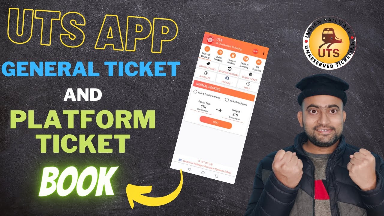 Train ticket booking online Uts ticket booking | unreserved ticket ...