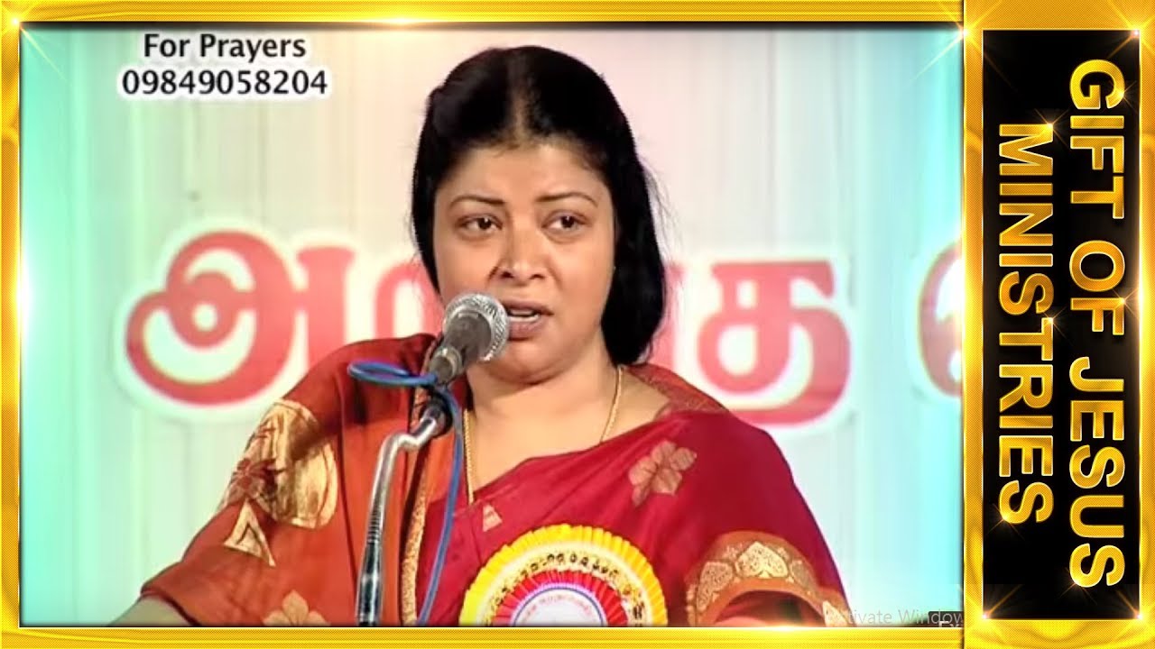 Dr.J.Preetha Judson message at Rettiarpatti Miracle Festival 1st Day ...