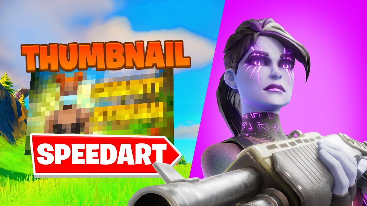 How I made this *AMAZING* thumbnail for Dstar || Speed art || Fortnite ...
