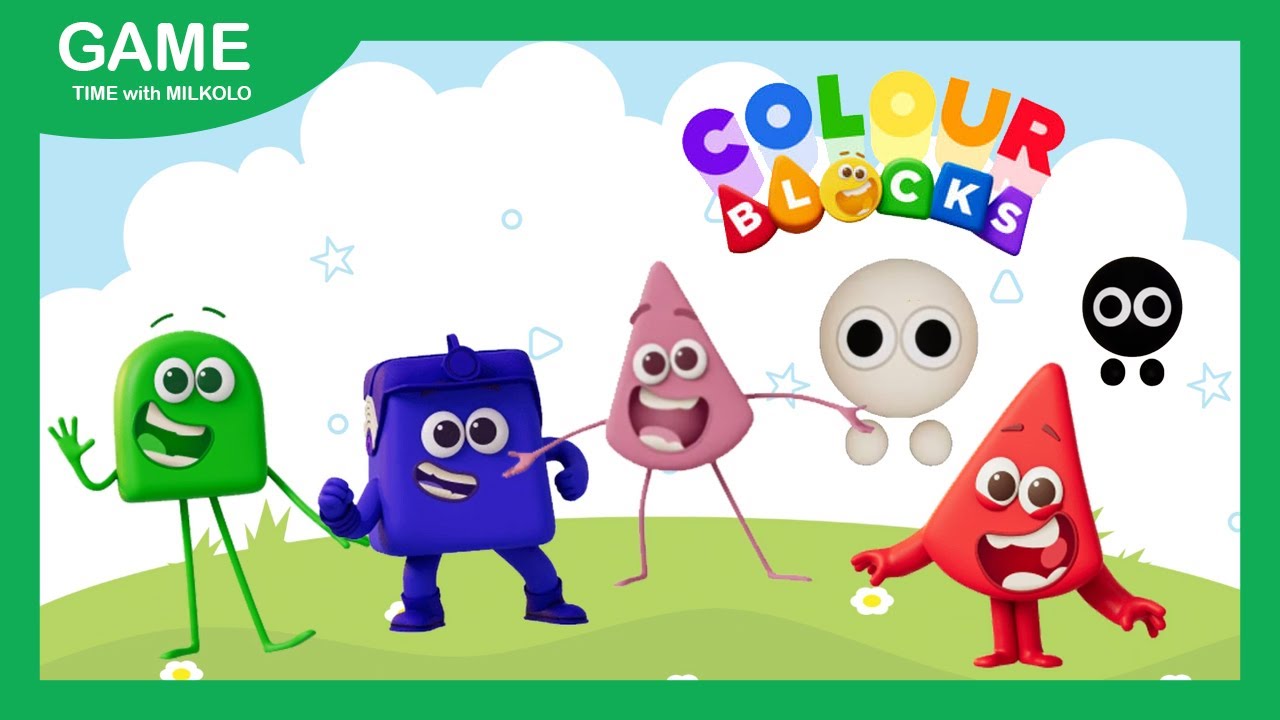 Colourblocks World Game with WHITE| Milkolo Kids TV version # ...