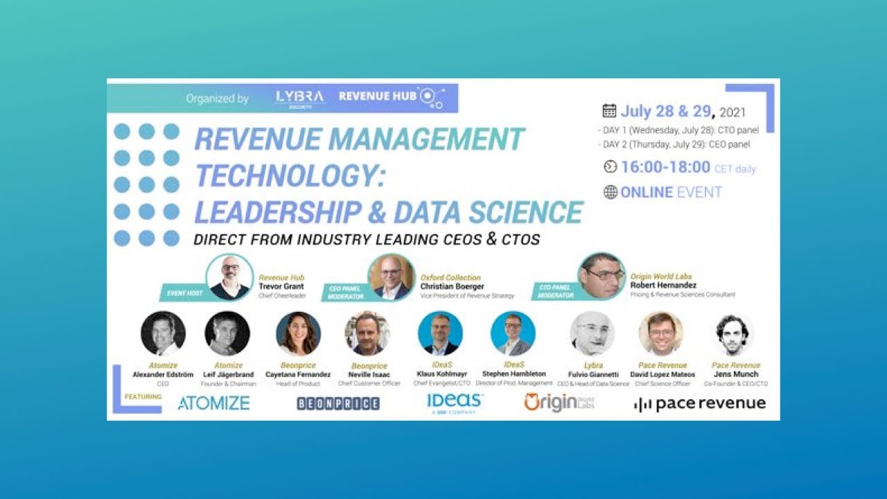 Revenue Management Technology: Leadership & Data Science - Chapter 1 ...