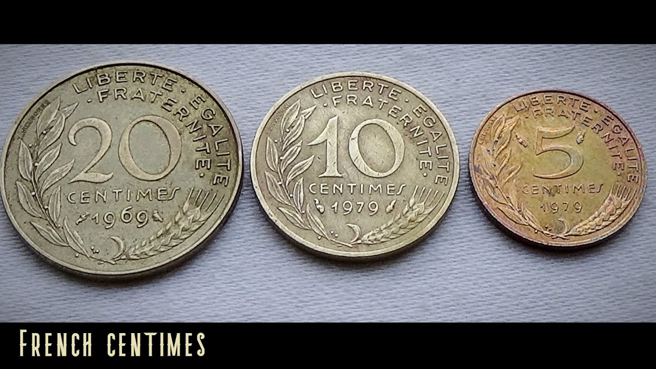 Few Old French Centimes Coins | France - Europe - YouTube