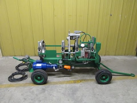 McElroy No. 28 Rolling Pipe Butt Fusion Machine W/Facer 2-8" - YouTube