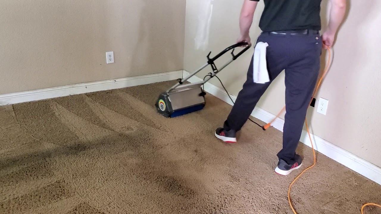 CRB scrubbing of a Dirty Carpet: Step 3 - YouTube