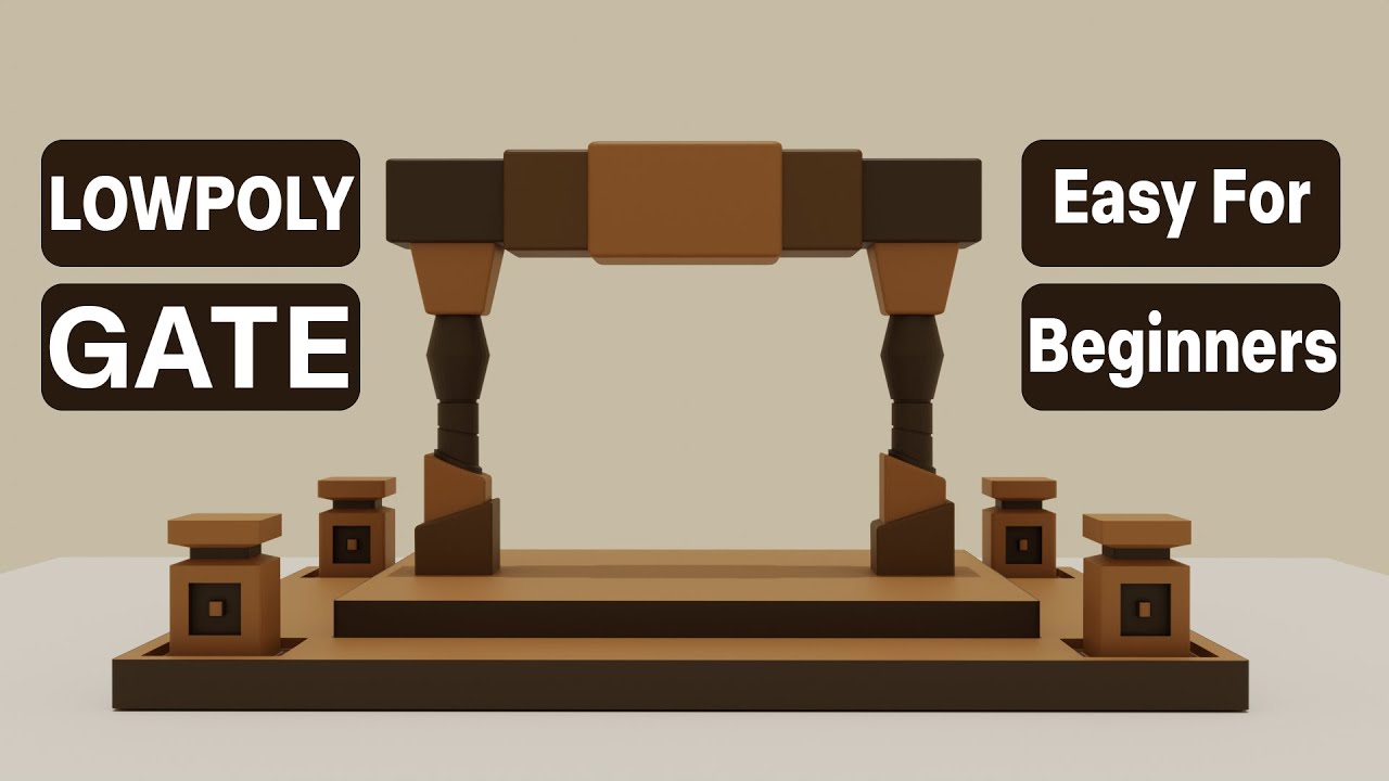 low poly modeling - blender tutorial for beginners - YouTube