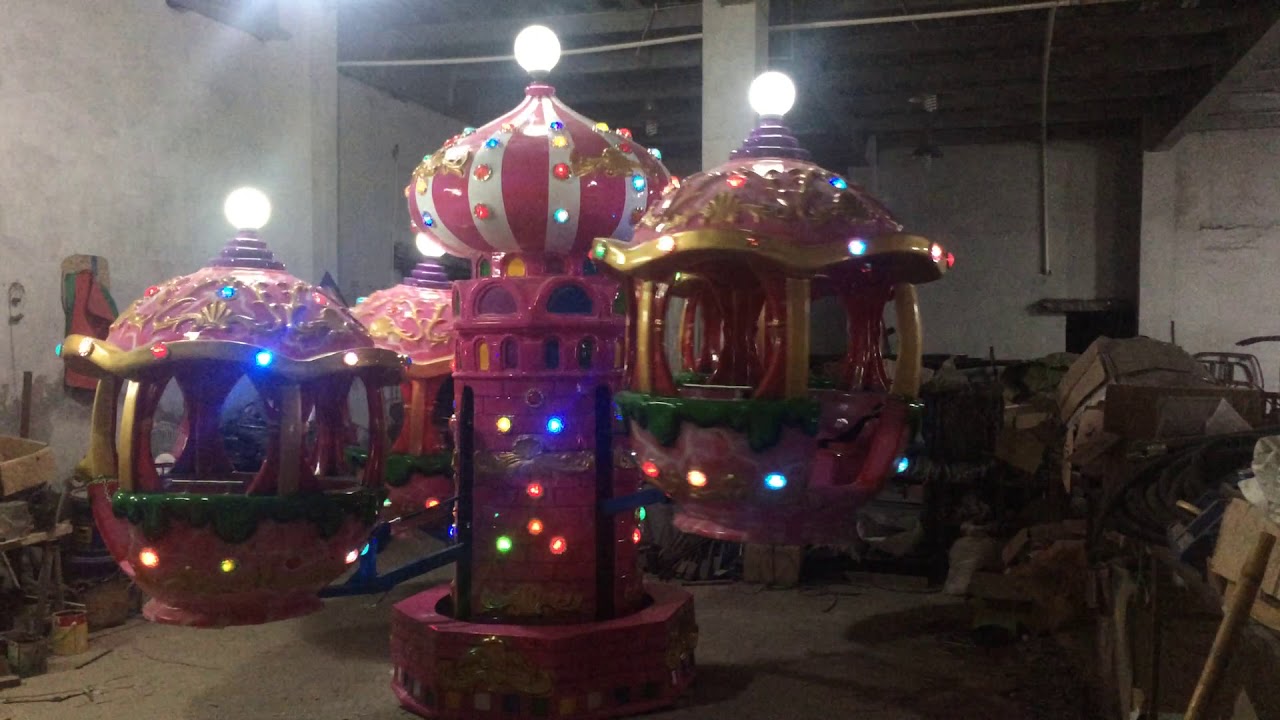kids Electrical Carousel equipment products show - YouTube