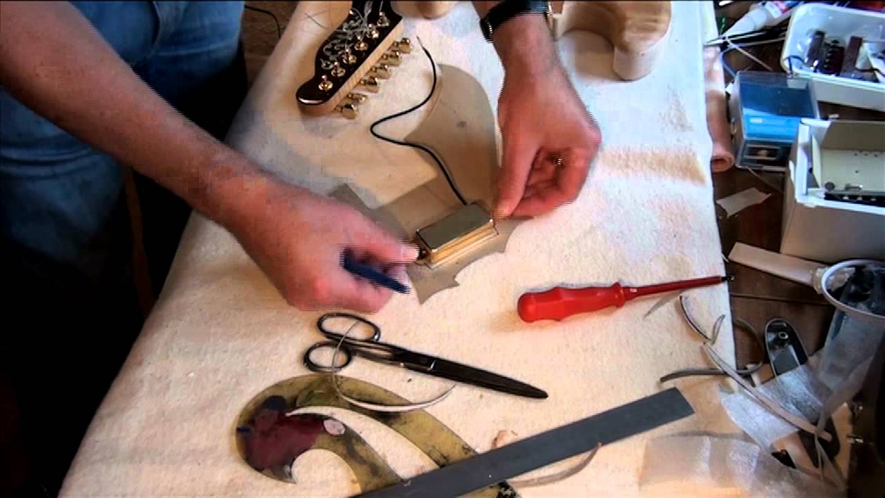 Hot Mod Your Guitar: Building a custom guitar 2 - scratch-plate - YouTube