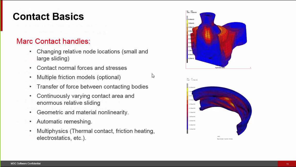 Solving Complex Nonlinear Contact Problems with Marc - YouTube