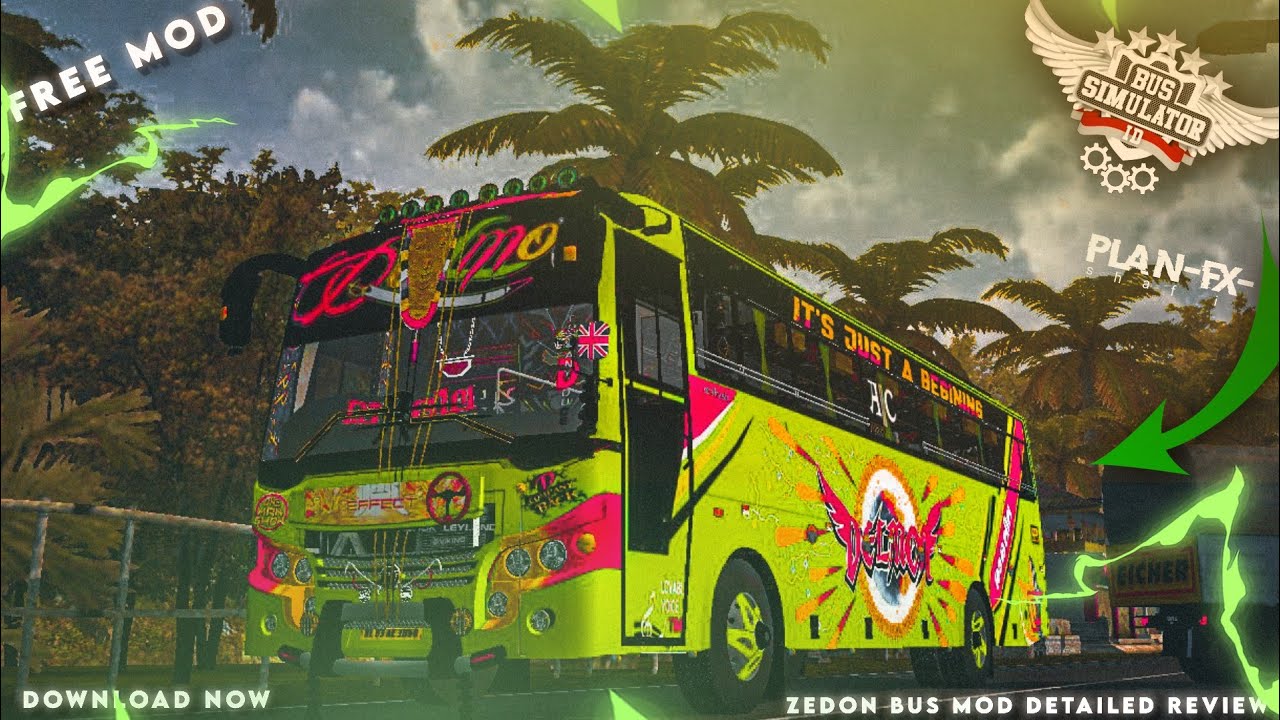 🔴BUSSID new zedon modified mod for|bussid mod review+ cabin view video ...