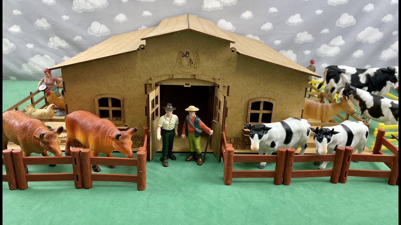 COW, HORSE, GOAT AND PIG. NEW FARM ANIMALS / VACA, CAVALO,CABRA E PORCO ...