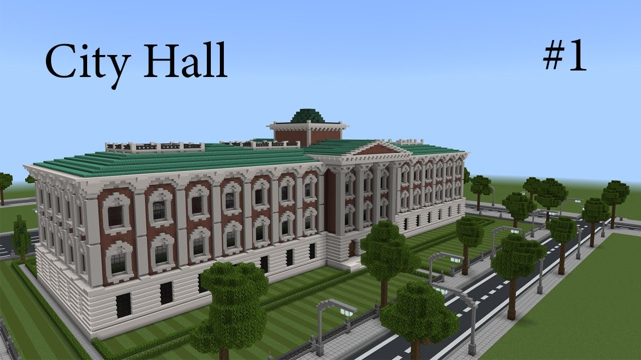 Let's Build A city: Ep 1: city Hall | Minecraft Speed Build - YouTube