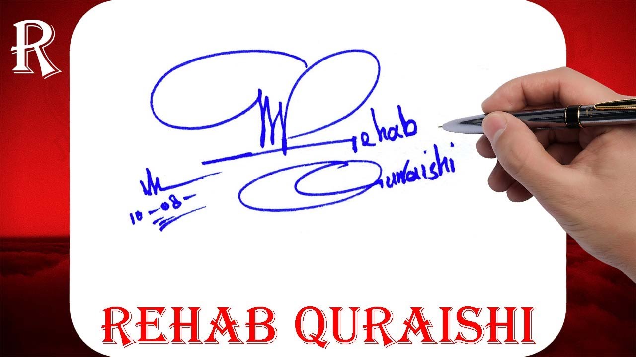 Rehab Quraishi Name Signature Style - R Signature Style - Signature ...