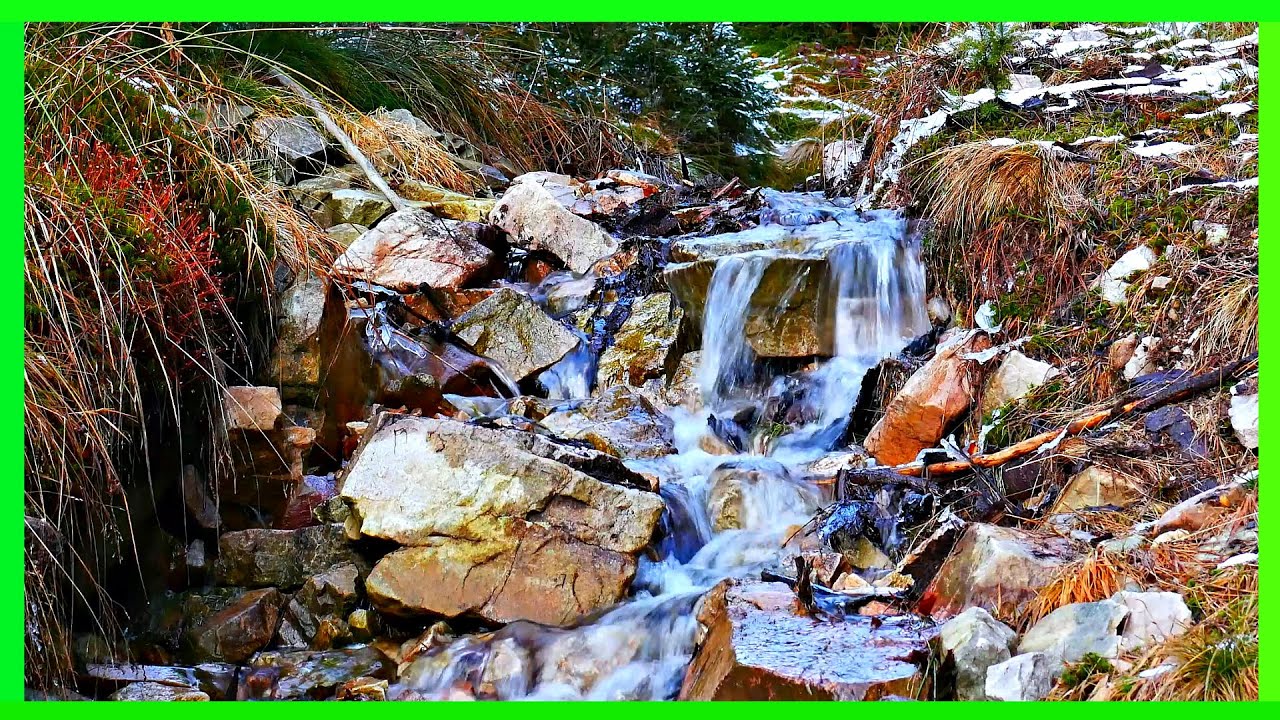4K CASCADA APA CURGATOARE SUNET DIN NATURA PENTRU SOMN DE RELAXARE ...