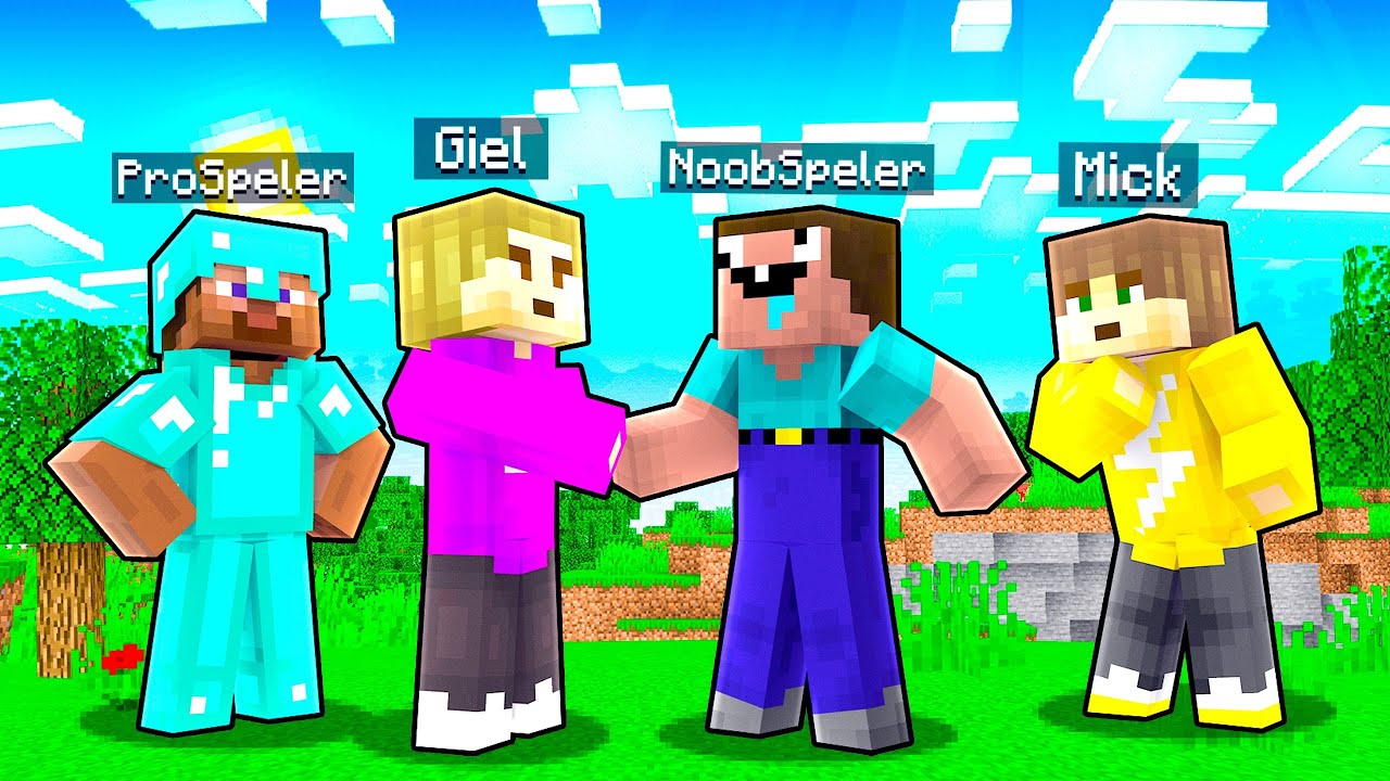 NOOBSPELER EN MICK GEVONDEN! (Minecraft Survival) - YouTube