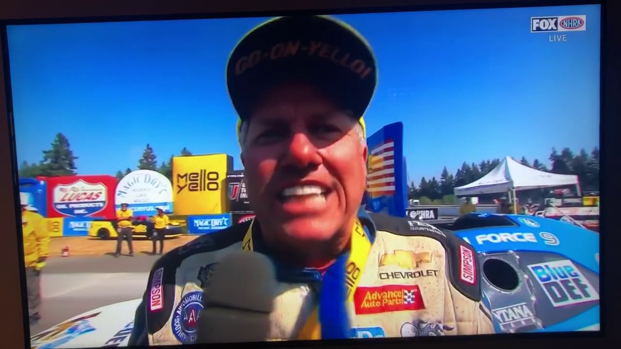John Force 150 win INTERVIEW - YouTube
