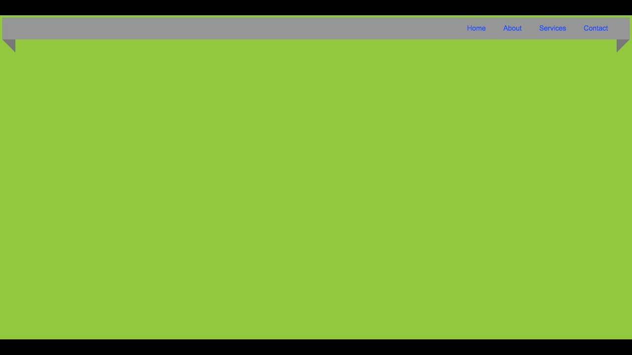 Ribbon Style Drop Down Navbar with HTML and CSS - YouTube