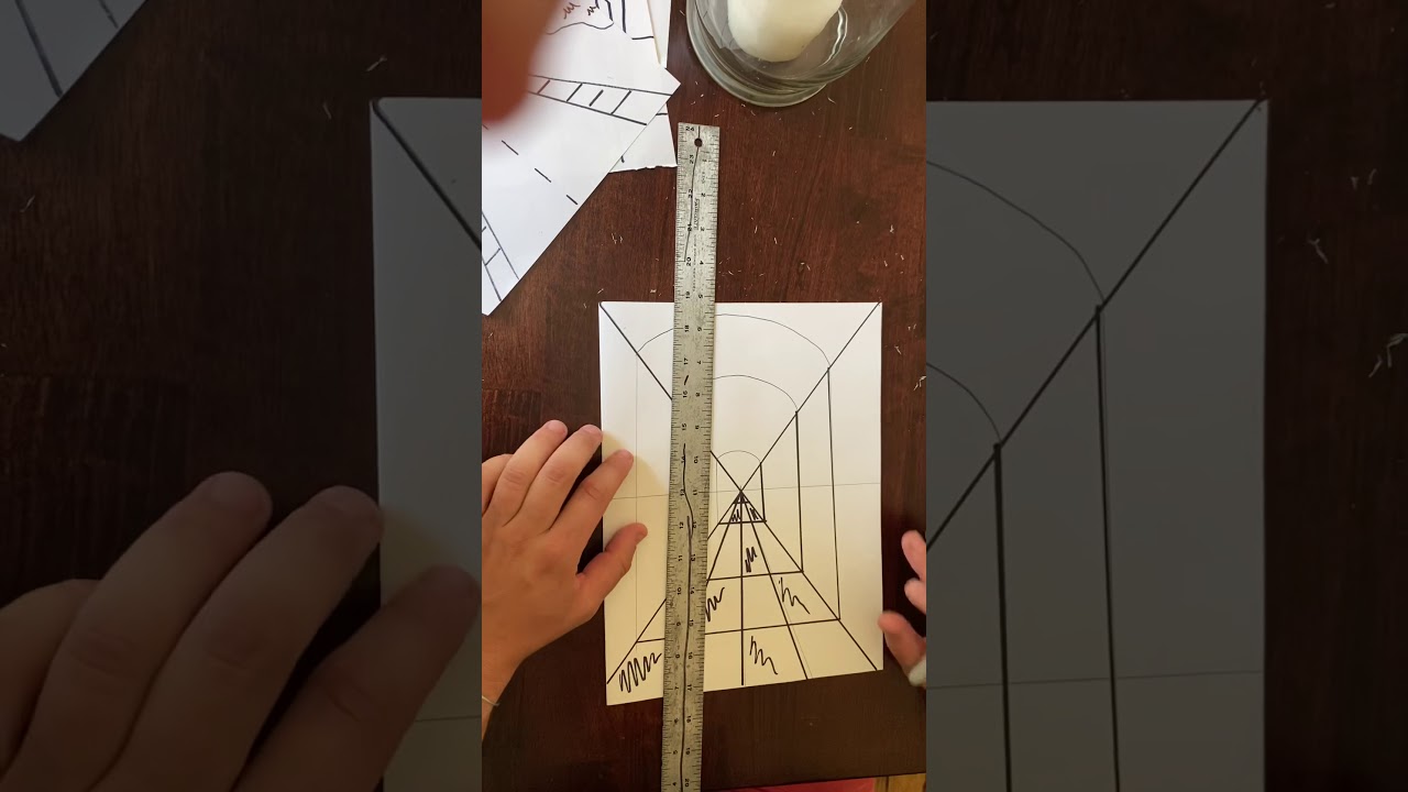 How to draw an underwater aquarium with one point perspective! - YouTube