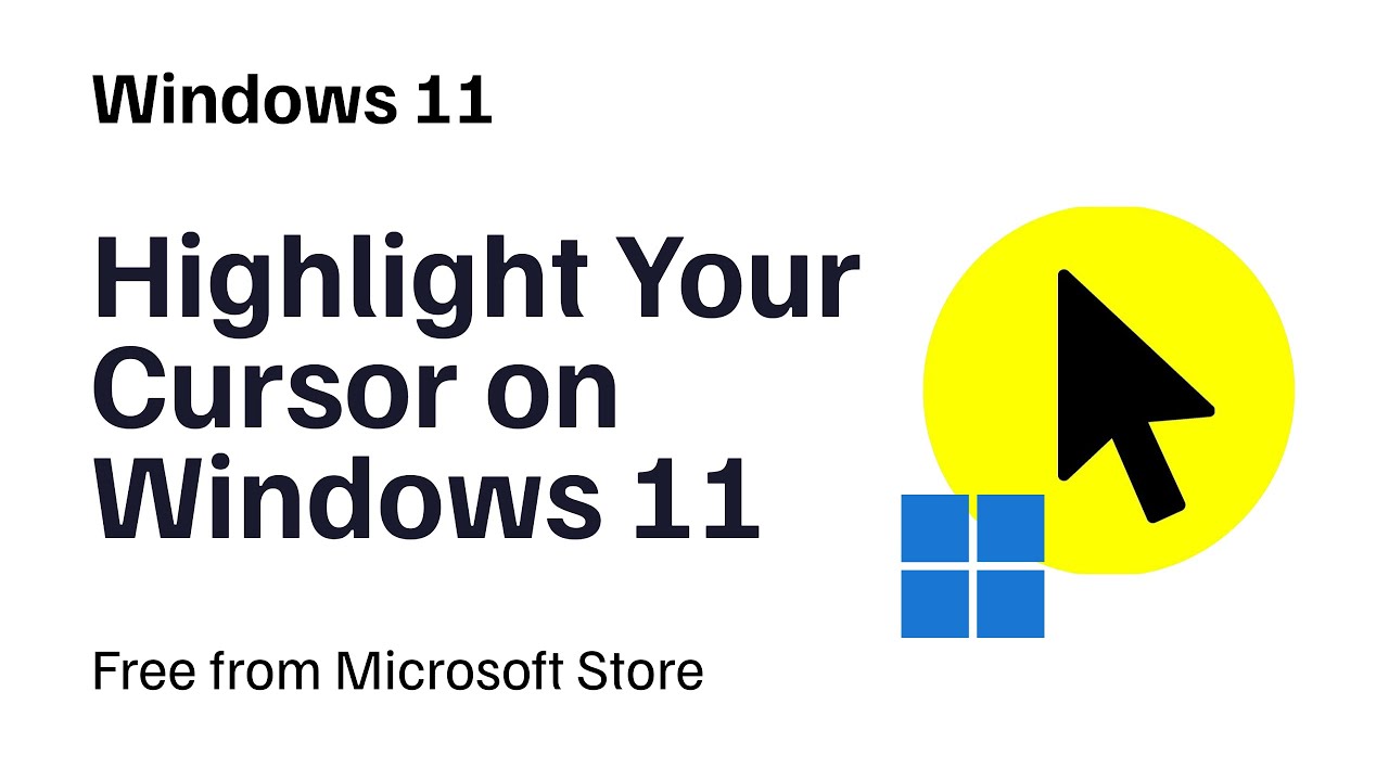 How to Add a Yellow Circle Highlight Around Your Cursor on Windows 11 ...