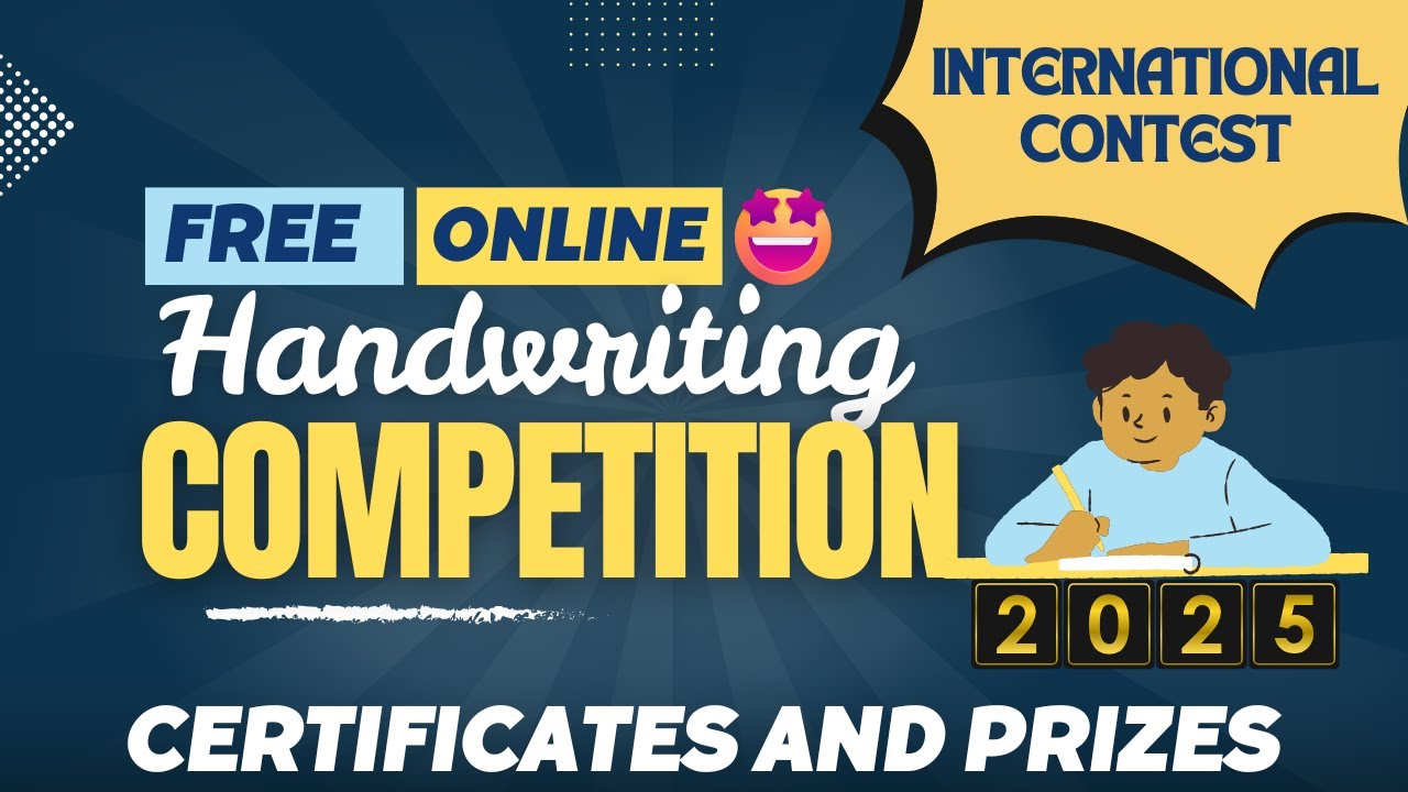 Free Online Competition 2025 🏆 || Handwriting Competition|| Certificate ...