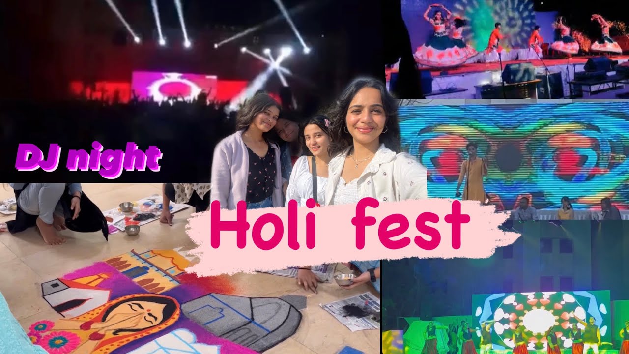 Holi fest (fyoli) // DJ NIGHT// DOON UNIVERSITY//Part-1 - YouTube