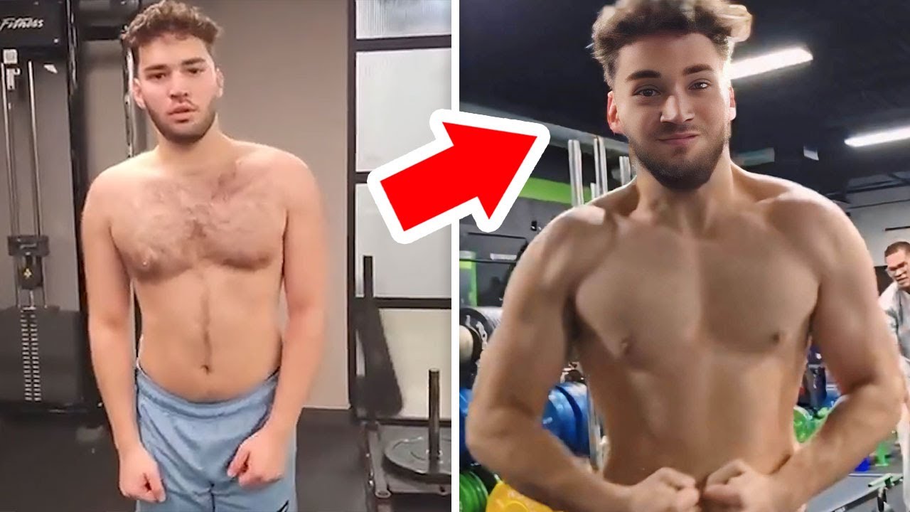 Adin Ross One Year Gym Transformation! - YouTube