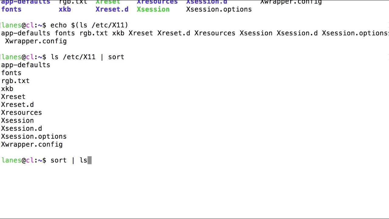 Command Substitution Youtube