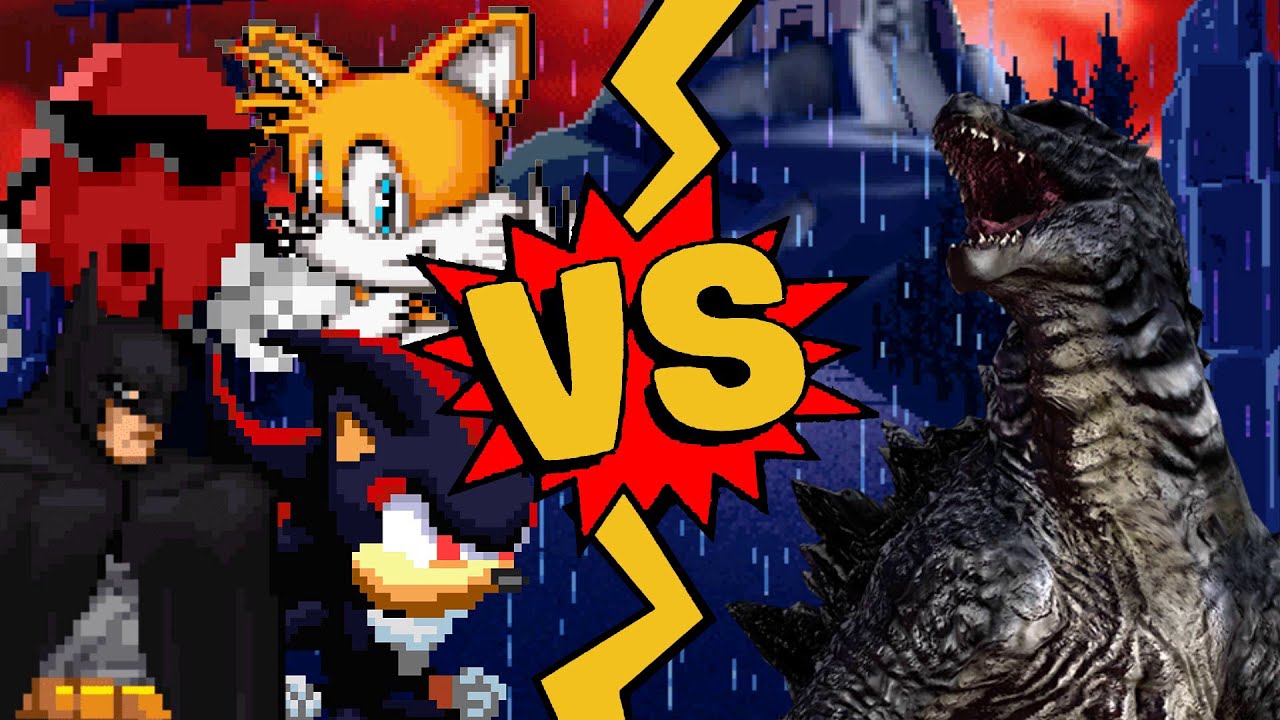 M.U.G.E.N Battles | Batman/Cool Spot/Tails/Shadow vs Godzilla - YouTube