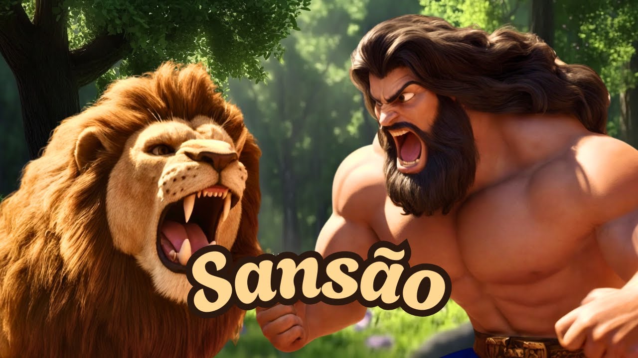 O Poderoso SANSÃO | História Bíblica Animada - YouTube