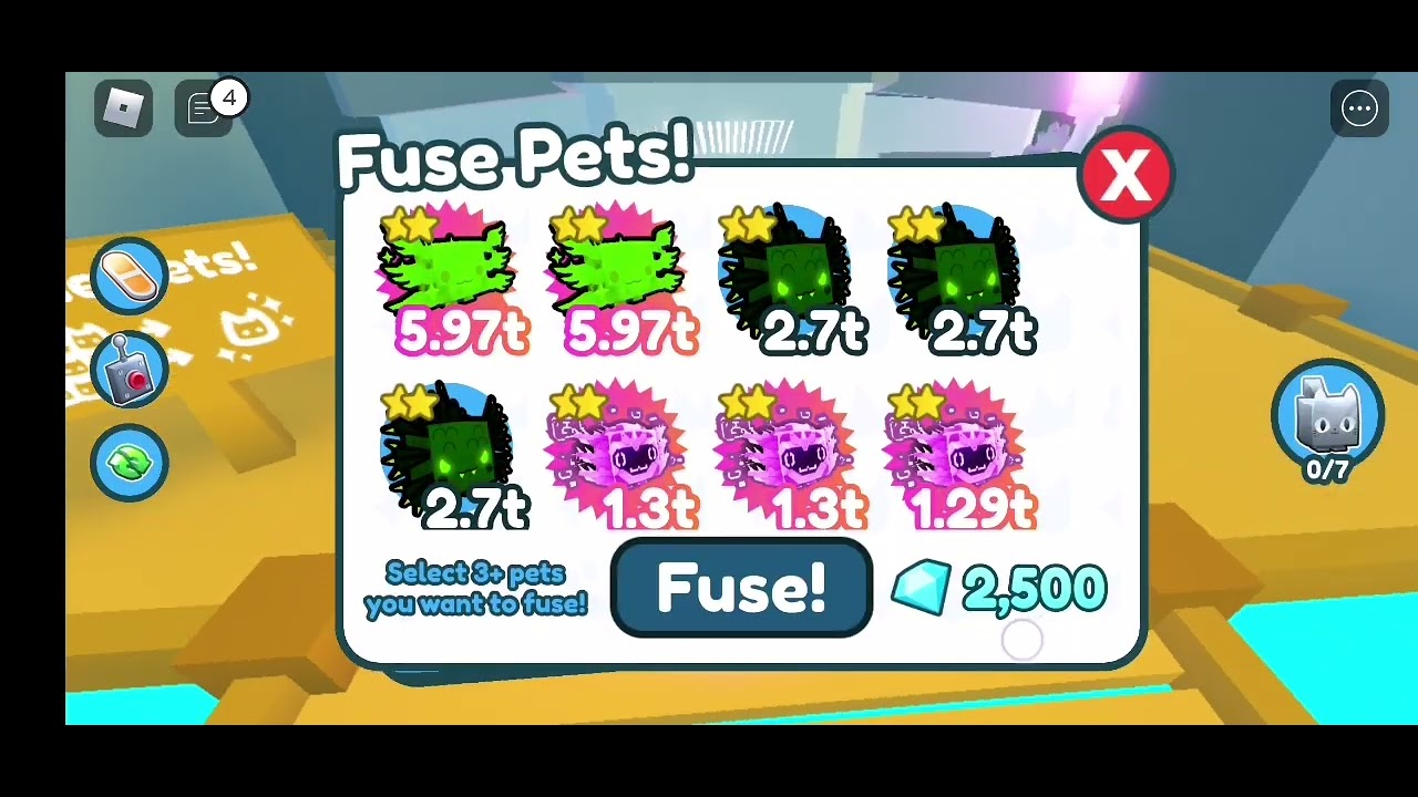 FUSING my rainbow hydra 3x in PET SIM X - YouTube