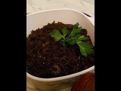 Haitian Black Rice with Shrimp (Diri ak Djon Djon)