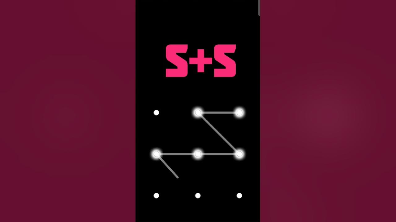 Patterm Lock Screen special | S+S Pattern Lock Mobile 📲 special # shorts video - YouTube