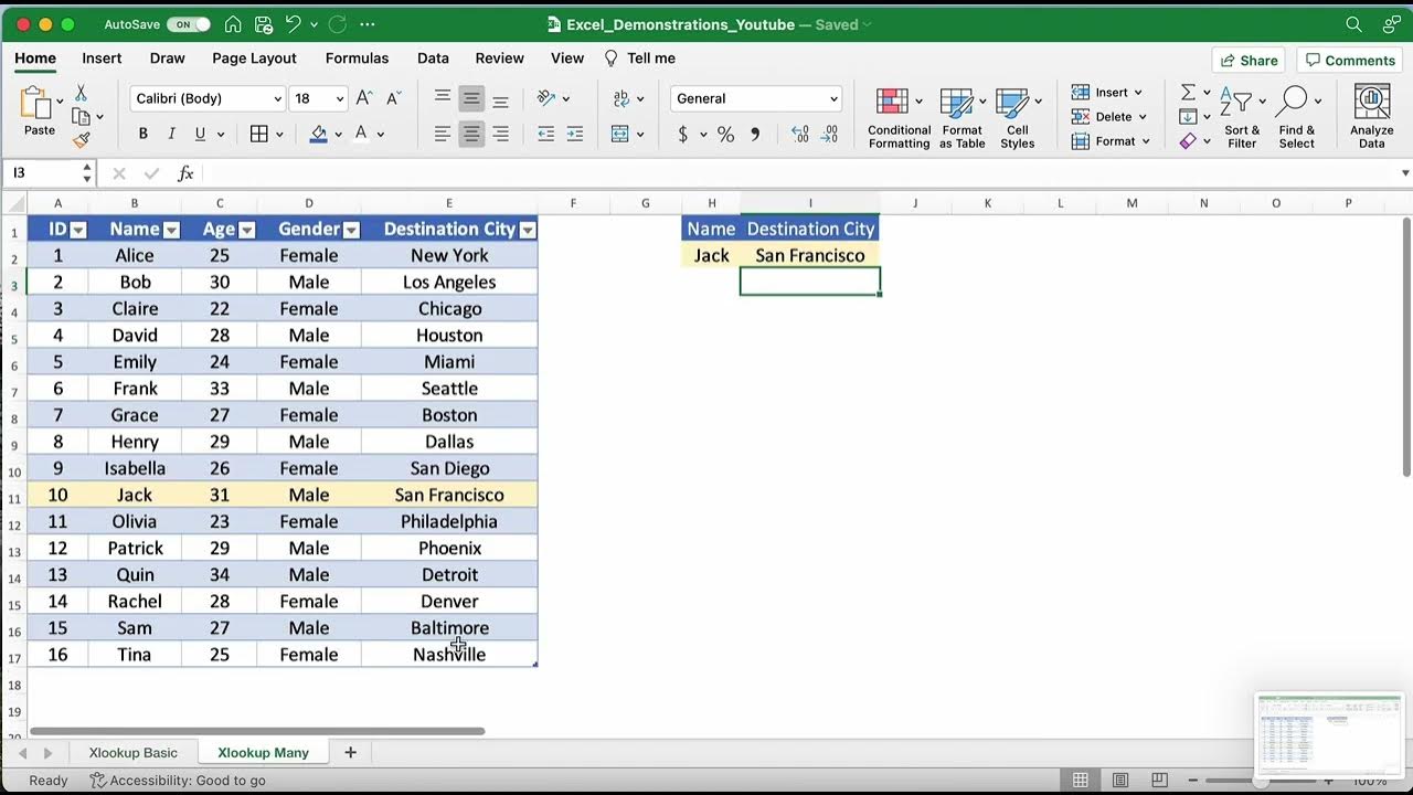 How to Do an Excel XLookup in Excel - Replaces Hlookup & Vlookup - YouTube
