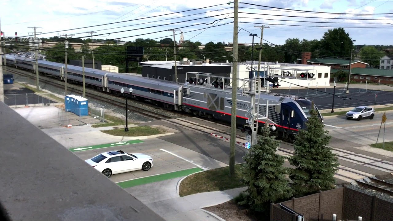 Amtrak Trains in Dearborn MI - YouTube